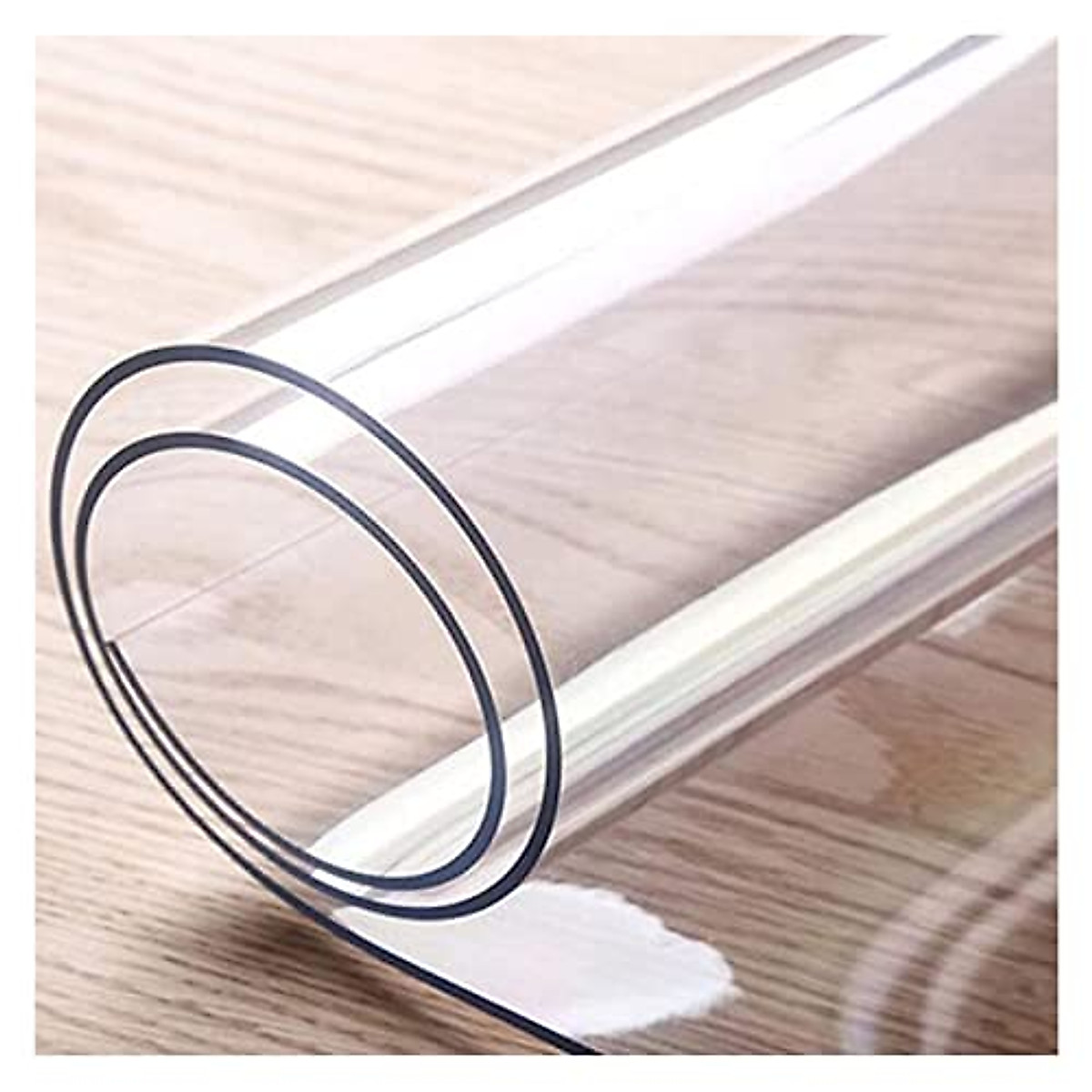 Clear PVC Desk Chair Mat Transparent Floor Protector,Rectangular Vinyl Floor Protector Mat,Wood Floor/Tile/Table Top Rug Runner,Non Skid Transparent Hallway Entrance Doormat,1.5mm Thick,100-160cm Wide