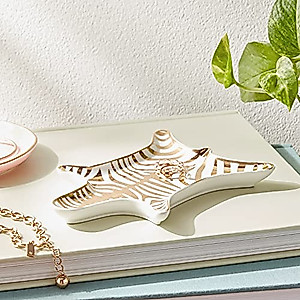 Jonathan Adler Metallic Zebra Dish, Gold