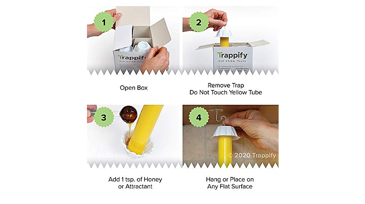 Trappify Sticky Fly & Gnat Traps | Indoor & Outdoor Pest Control
