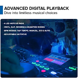 Gemini Sound MDJ-600: Professional CD & USB DJ Media Player with 4.3" Display, Touch-Capacitive Jogwheels, MIDI Controller – Versatile DJ Deck for Beginners and Pros