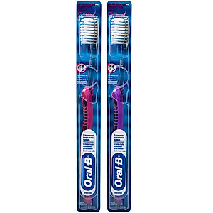 Oral-B Indicator Ortho Toothbrush, Trimmed for Braces, 35 Soft (Colors Vary) - Pack of 2