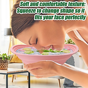 Palksky Large Bowl for Face Ice Bath, Foldable Ice Bath Bowl, Silicone Bowl for Dipping face ice Bath, Ice Bath at Home