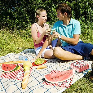 100 Pieces I Do BBQ Napkins I Do BBQ Decorations Red Checkered Napkins Red Gingham Napkins Red I Do BBQ Disposable Paper for Engagement Wedding Bridal Shower, Bachelorette Party Supplies,5 x 5 Inches