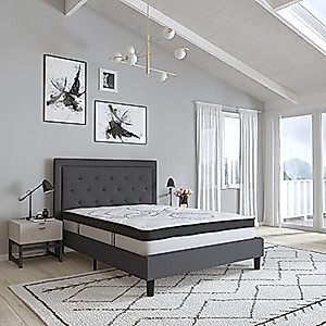 Merrick Lane Luna 10 Inch Hybrid Full Size Mattress CertiPUR-US Certified Foam & Pocket Spring Mattress in a Box