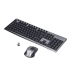 Wireless Keyboard, 104-key PC Notebook Keyboard Wireless Keyboard Mouse Set Gaming Keyboard Universal Computer Keyboard for Home Bedroom