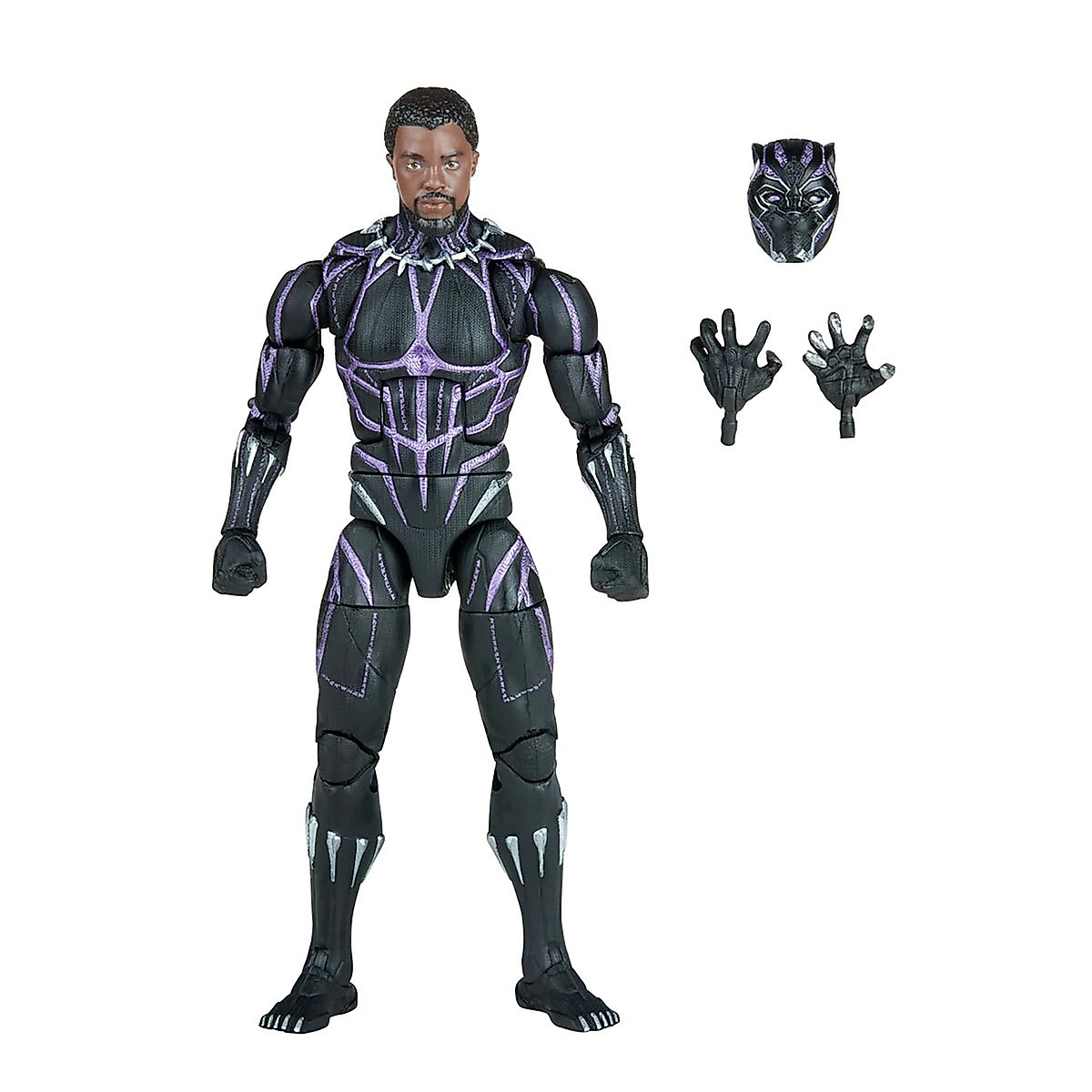 Marvel Legends Series Black Panther Legacy Collection Black Panther 6-inch Action Figure Collectible Toy, 3 Accessories