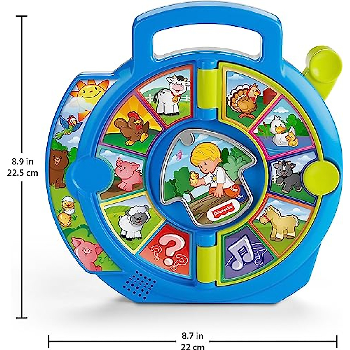 Fisher-Price Little People Toddler Learning Toy World of Animals See ‘N Say with Music and Sounds for Ages 18+ Months