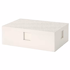 I-K-E-A BYGGLEK LEGO® Storage Organizer Box With Lid Plastic 13 3/4x10x4 1/2