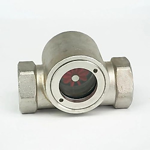 1-1/4" BSP Female SS304 Stainless Steel Window Sight Flow Indicator with Impeller
