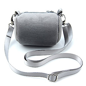 Alfie Pet - Sutton Travel Carrier Vacation House for Small Animals Like Dwarf Hamster and Mouse - Color: Grey