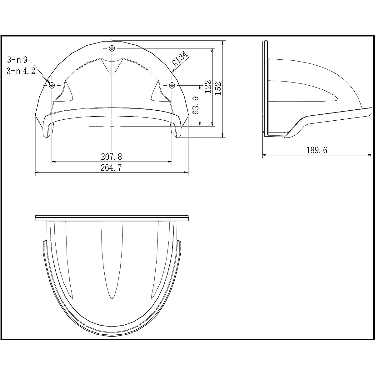 SDS DS-1250ZJ Universal Sun Rain Shade Survielance Camera Shield Cover for Nest/Ring/Dome/Bullert Outdoor Camera-1 Pack, White