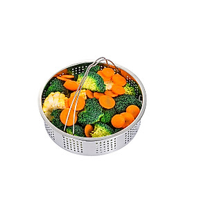 HapWay Stainless Steel Steamer Basket with Egg Steam Rack Trivet Compatible with Instant Pot 5,6 qt Electric Pressure Cooker