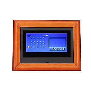 Digital Photo Frame, 7 Inch Multifunction Digital Photo Album Stereo Speaker for Party (US Plug)