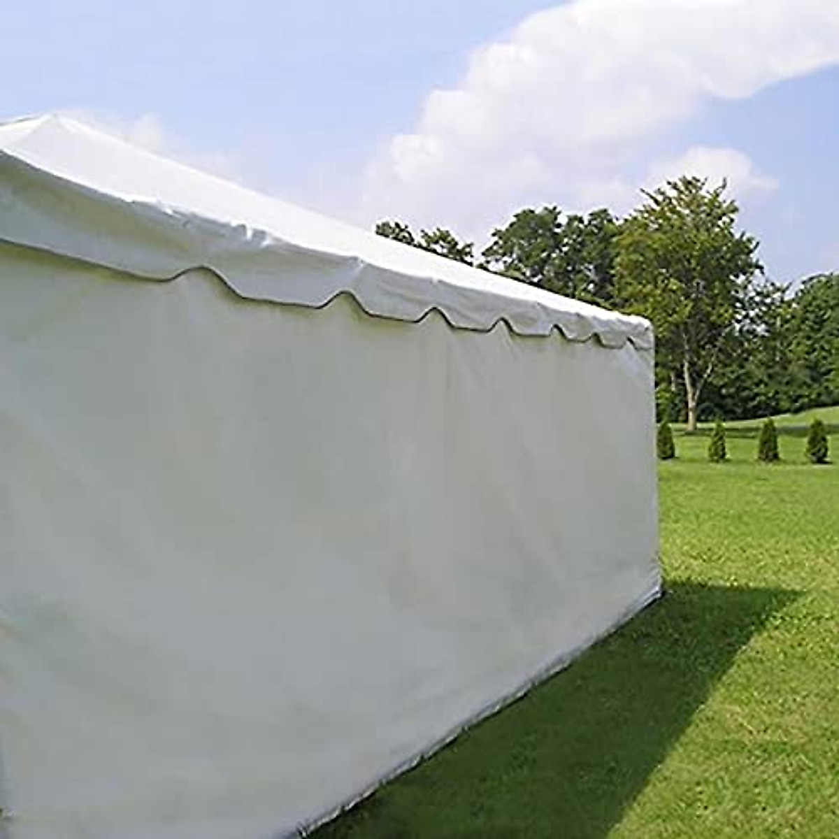 Moose Supply 20' x 20' Economy Sidewall Kit for Canopy Tent, Complete Set of (4) White 20' Foot Heavy Duty Side Walls for 7' Foot Height Party Frame and Outdoor Canopy Pole Tents, Tent Not Included