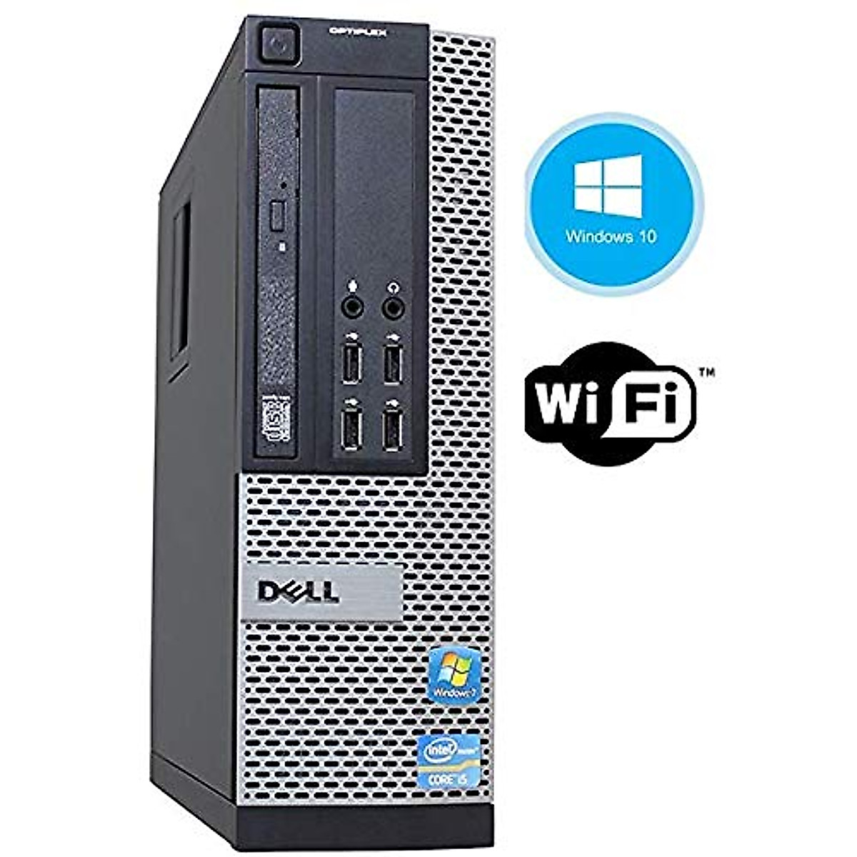 Dell Optiplex 990 SFF Desktop Computer PC (Intel Core i5 Processor, 16 GB Ram, 256 GB SSD, DVD-RW, WiFi, Bluetooth 4.0, Keyboard Mouse) 22-inch LCD Monitor, Windows 10 Pro (Renewed)
