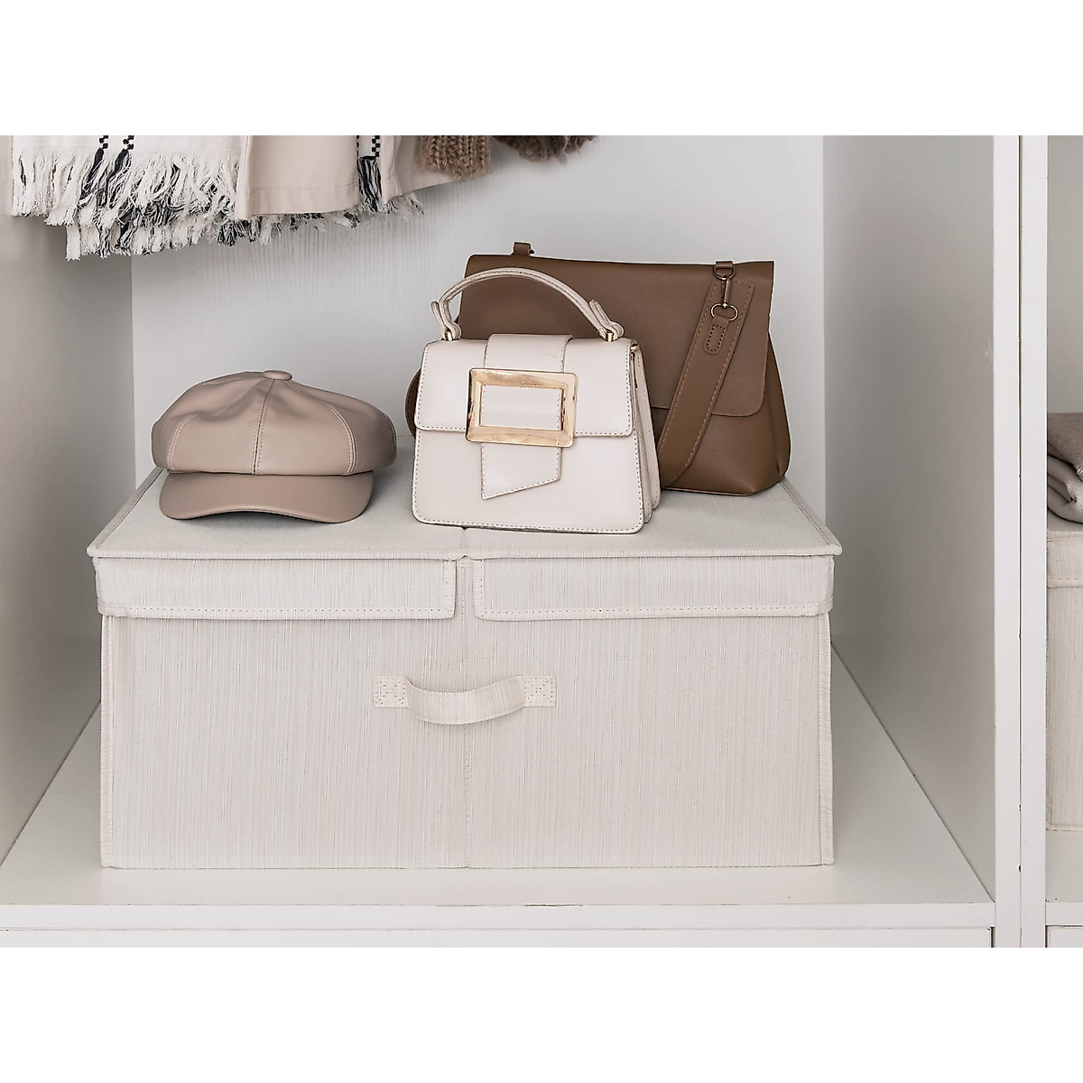 StorageWorks Storage Box with 3-Pack Closet Storage Bins