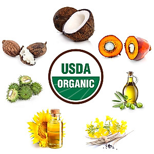 Organic Goat's Milk Soap Loaf - Cut Into 8 to 10 Soap Bars - Natural Ingredients - Hypoallergenic - 2 Pound Block