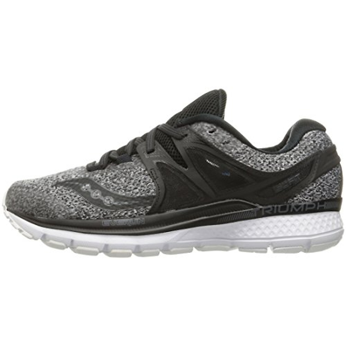Saucony Women's Triumph ISO 3 LR Running Shoe, Grey/Black, 6.5 M US