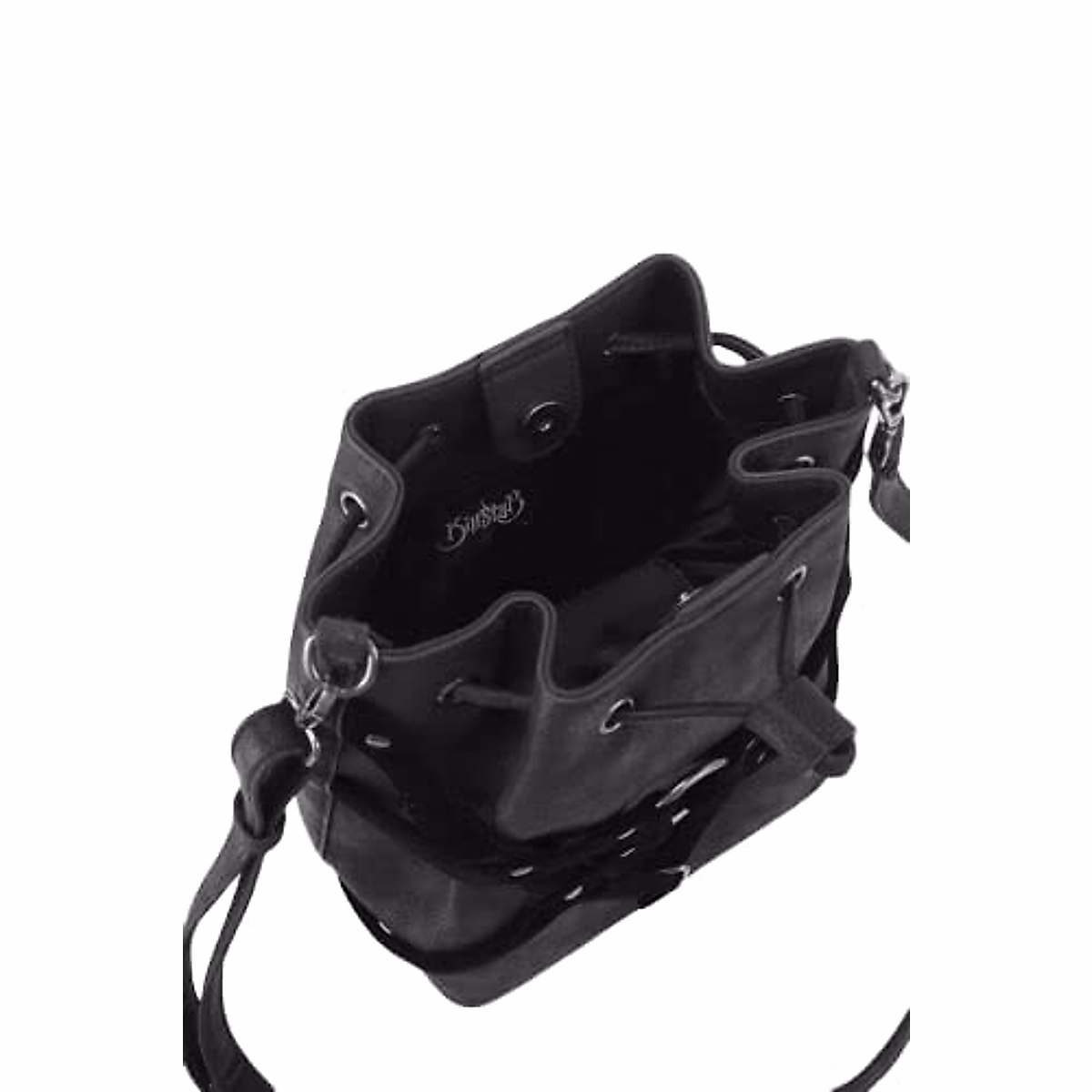Killstar Faye Realm Bag Gothic O-Ring Grunge Punk Drawstring Studded