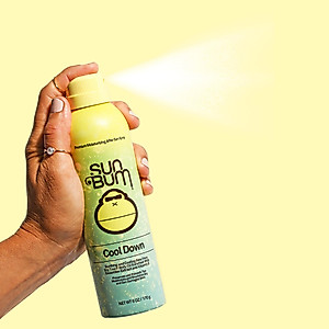 Sun Bum Cool Down Aloe Vera Spray | Vegan After Sun Care with Cocoa Butter to Soothe and Hydrate Sunburn Pain Relief | 6 oz