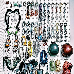 SKYFOOST 2 Pcs Pegboard, Metal Pegboard Wall Panels - Pegboard Wall Organizer System - Peg Boards for Walls, White Pegboard for Craft Room, Workbench, Kitchen, Office, Garage