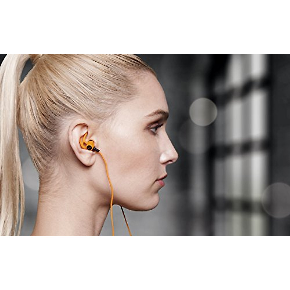 V-MODA Forza In-Ear Hybrid Sport Headphones with 3-Button Remote & Microphone - Samsung and Android Devices, Orange