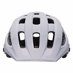 Schwinn Bunker ERT Bike Helmet for Youth Boys Girls, Can Fit Head Circumference 53-59cm, with 17 Air Vents, Pivoting Visor, & Adjustable Locking Strap, Medium, Grey
