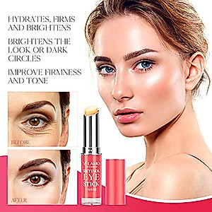 Retinol Eye Stick, Retinol Eye Cream for Dark Circles and Puffiness, Visible Results in 3-4 Weeks, Under Eye Cream Anti Aging, Eye Brightener Stick, Eye Cream for Wrinkles, Brightening Eye Cream for Puffiness and Bags under Eyes, Brightening Eye Balm Redu