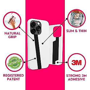 Phone Loops: Silicone Elastic Phone Grip Strap, Phone Holder for Hand, Small, Light and Discreet Slim Phone Strap Grip, Secure Phone Hand Holder and Phone Grip Strap