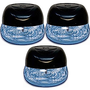 Bluonics Fresh Aire 3-Pack Water Air Washer, Air Revitalizer & Freshener with Night Light 7 LED Changing Colors & White Noise