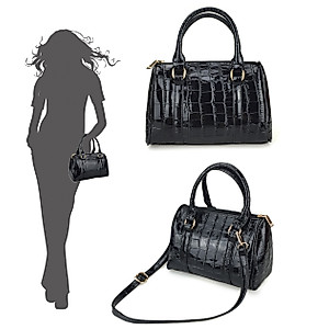 HOXIS Pack of 7 Bags Women Multi-purpose Classic Design Purse Leatherette Shoulder Handbag(Leopard Print)