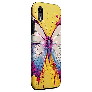 iPhone XR Yellow Butterfly Case
