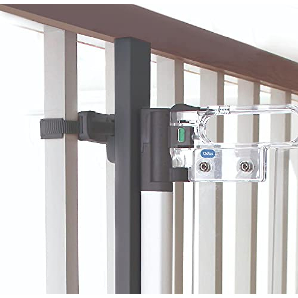 Qdos Safety Universal Stair Mounting Adapter for All Baby Gates | Slate | Universal Solution for Gate Installation on Banisters and Spindles - No Screws in Banister - Easy Installation