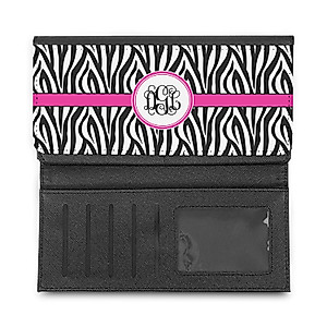 YouCustomizeIt Personalized Zebra Print Leatherette Ladies Wallet