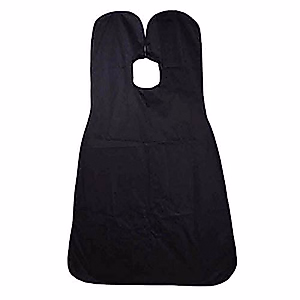 Beard Shaving Apron Bib for Men Trimming, Grooming, Waterproof, Adjustable Neck Straps