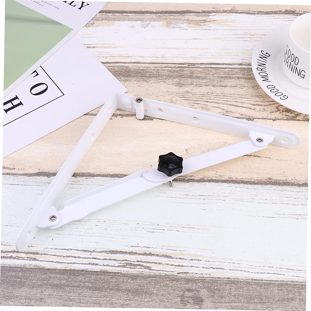 Yardwe 2pcs Solar Panel Mount Off Grid Roof Installation Bracket Solar Panel Roof Mounting Foldable Solar Panel Bracket Wind Generators Panel Bracket Braces Kits White Iron Solar Panels