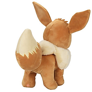 Pokémon 12" Large Eevee Plush - Officially Licensed - Quality & Soft Stuffed Animal Toy - Let's Go Starter - Great Gift for Kids, Boys, Girls & Fans of Pokemon