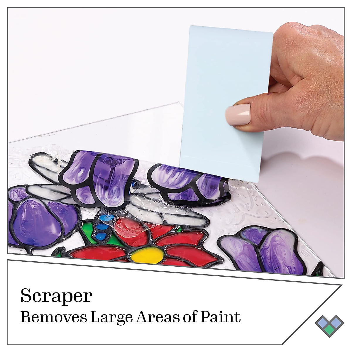 Gallery Glass, 4 Piece Tool Set Perfect for Stained Glass DIY Arts and Crafts, 19739, Multi-Color