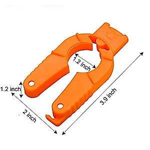 VIUJUH 3 in 1 Pop Can Opener, Party Partner Life Gadgets Smooth Edge Mutifunctional Can Opener, Upgraded Plastic Handheld,Fingernails Protecter, Designed Comfort Grips Bottle Opener for Dringing