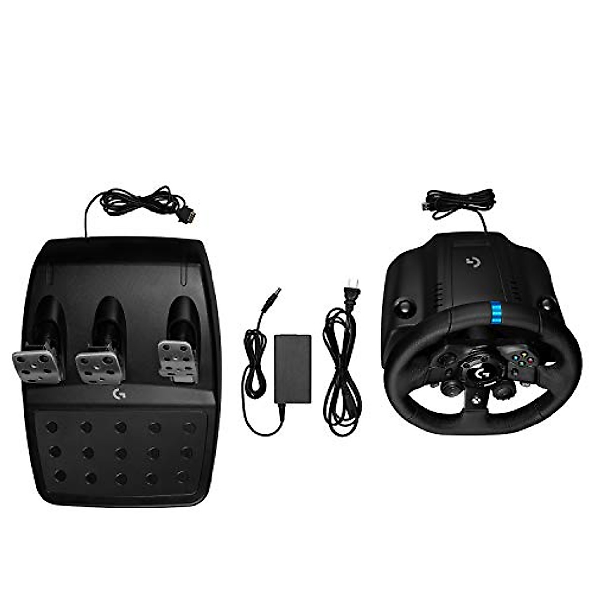 Logitech G923 Racing Wheel and Pedals for Xbox X|S, Xbox One and PC featuring TRUEFORCE up to 1000 Hz Force Feedback, Responsive Pedal, Dual Clutch Launch Control, and Genuine Leather Wheel Cover