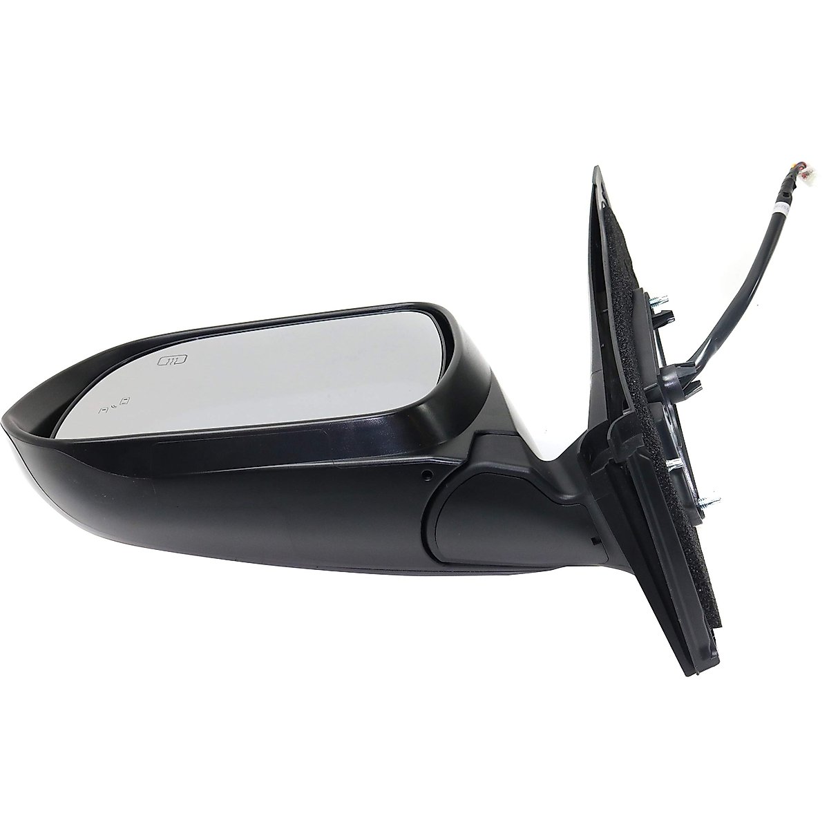 Kool Vue Driver Side Power Heated Mirror for Toyota Sienna 2013-2017 Manual Fold With Blind Spot Monitor; Without Signal Light & Memory Paintable