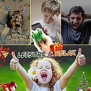 Brezoy Fidget Toys for Kids & Adult, Stocking Stuffers for Boys Squishy Sensory Toys Christmas Xmax Gifts for Boys Girls Squeeze Stress Balls Relief Popper Toys - 6PCS