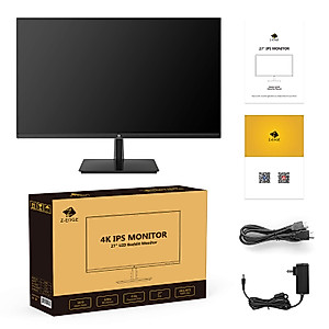 Z-Edge U27I4K 27-inch Gaming Monitor Ultra HD 4K 3840x2160 IPS LED Monitor, 250 cd/m², 4 ms Response Time, HDMIx2+DPx2, Built-in Speakers, FreeSync Technology