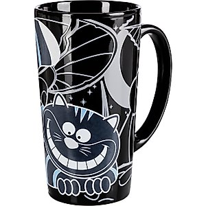 Gift Republic GR450029 Cheshire Cat Heat Chaning Mug, Large (Pack of 1), BLACK