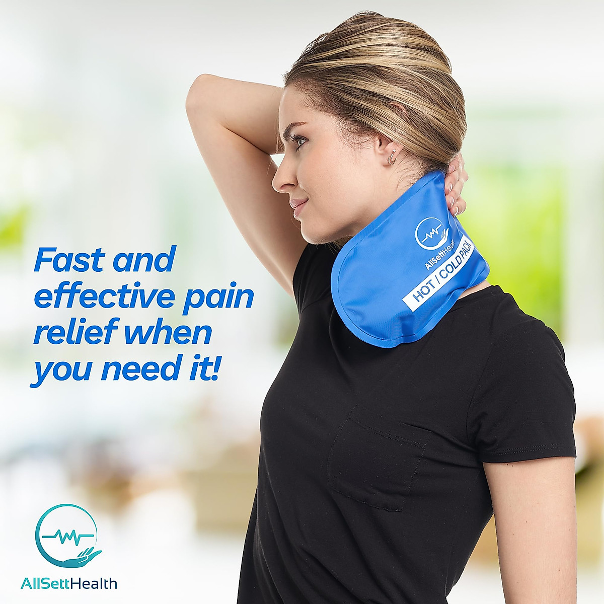 Reusable Hot and Cold Gel Ice Packs for Injuries | Cold Compress, Ice Pack, Gel Ice Packs, Cold Packs for Injuries, 10.5" x 5" | 4 Pack