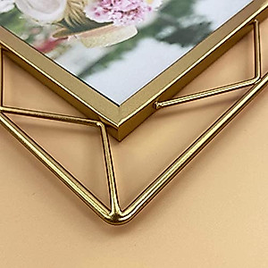 SPEPLA 4x6 Metal Picture Frames for Tabletop or Wall Mounting Display, 2 Pack 6 x 4 Photo Frame