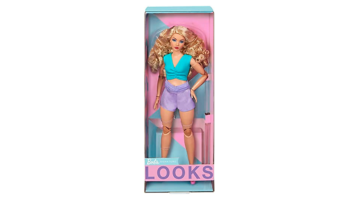 Barbie Looks Doll: Curly Blonde, Trendy Outfit