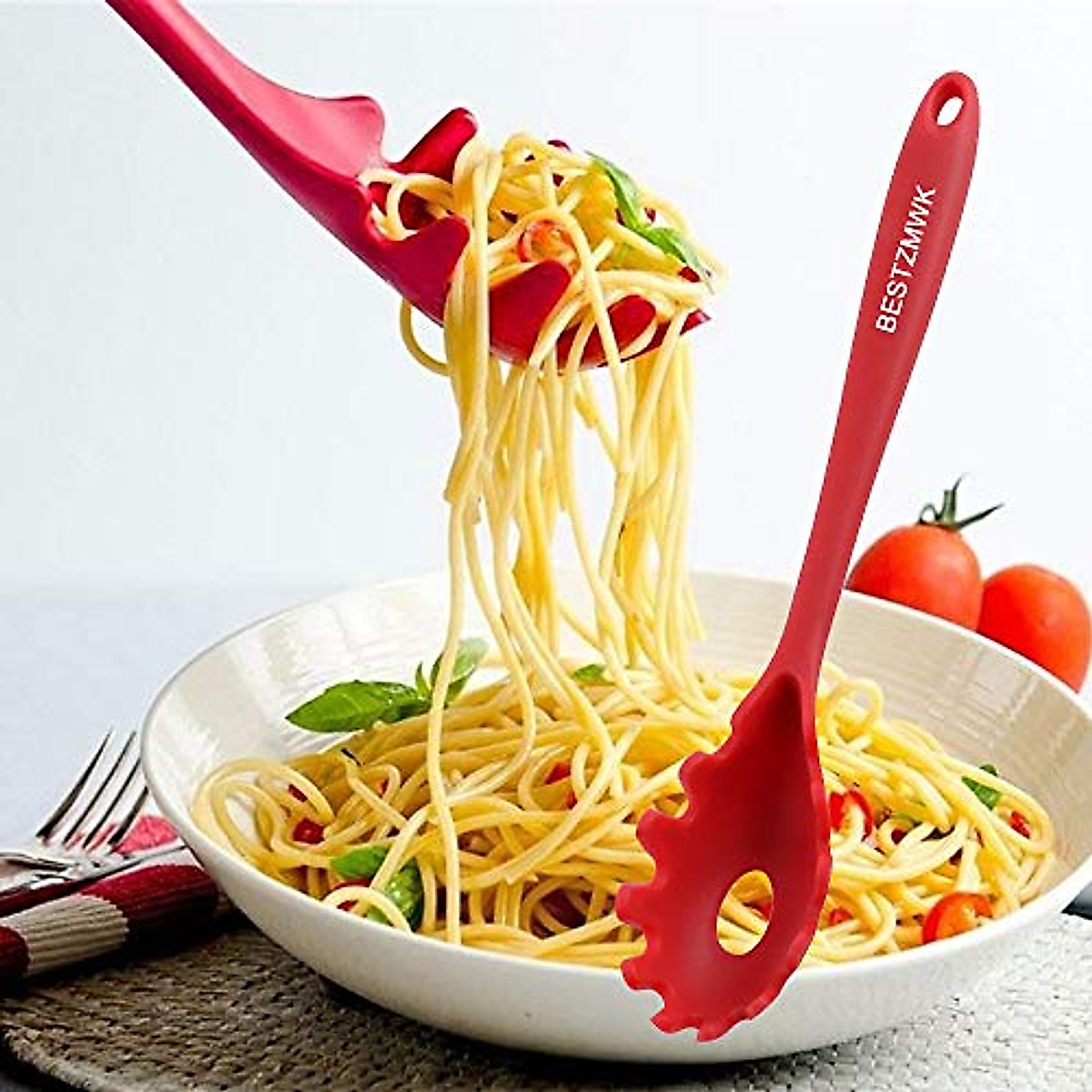 Kitchen Utensil Set - 11 Cooking Utensils - Colorful Silicone Kitchen Utensils - Nonstick Cookware with Spatula Set - Colored Best Kitchen Tools Kitchen Gadgets