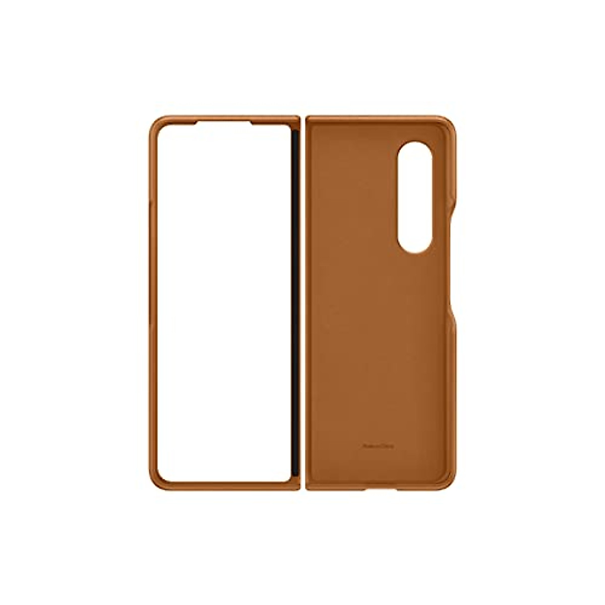 Samsung Galaxy Z Fold 3 Phone Case, Leather Protective Cover, Heavy Duty, Shockproof Smartphone Protector, US Version, Camel,EF-VF926LAEGUS