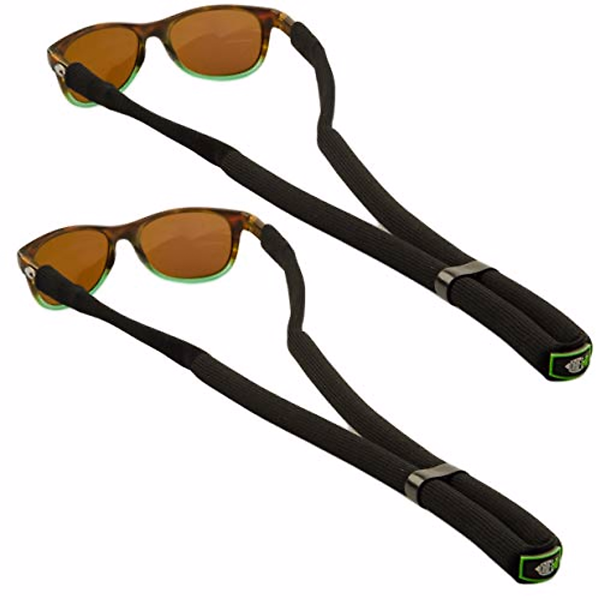 DriftFish Floating Sunglass Strap | Adjustable Glasses Retainer Float, Black